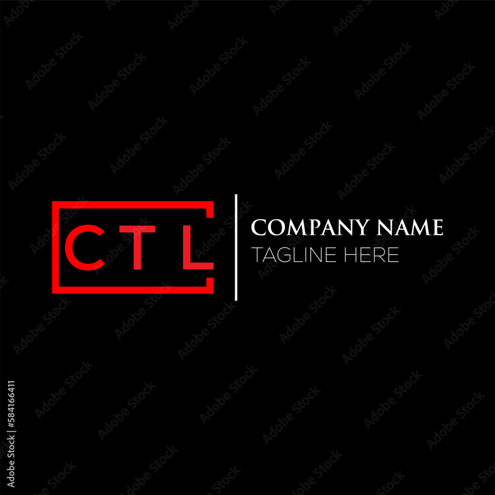 CTL letter logo design on black background. CTL creative initials ...