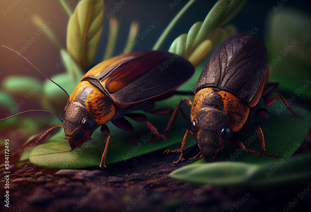 Beautiful photo Cockroaches concept, contemporary natural social ...