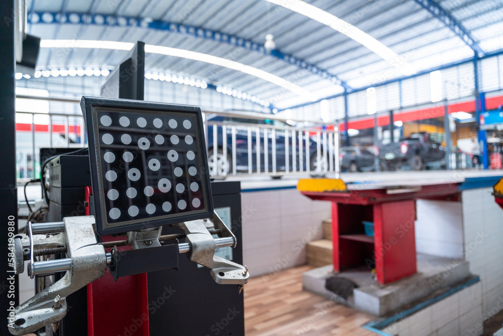 Auomobile repair, Vehicle suspension alignment sensor and set up car ...