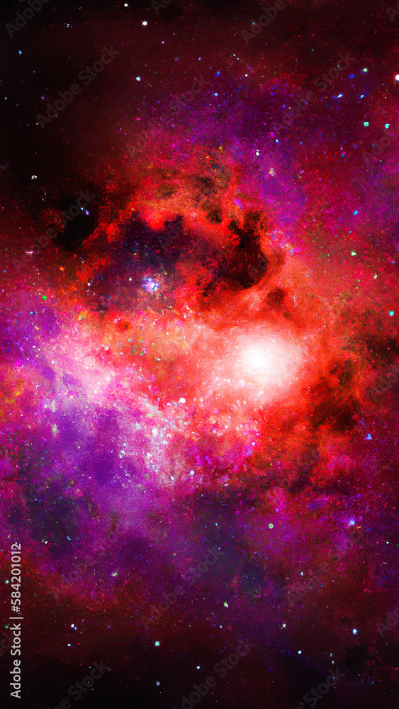 Space stars image with colorful cosmic nebula texture as universe story ...