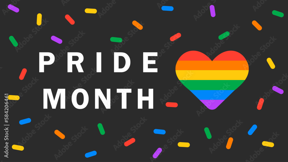 LGBT Pride Month in June. Lesbian Gay Bisexual Transgender. Celebrated ...