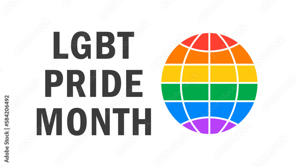 LGBT Pride Month in June. Lesbian Gay Bisexual Transgender. Celebrated ...