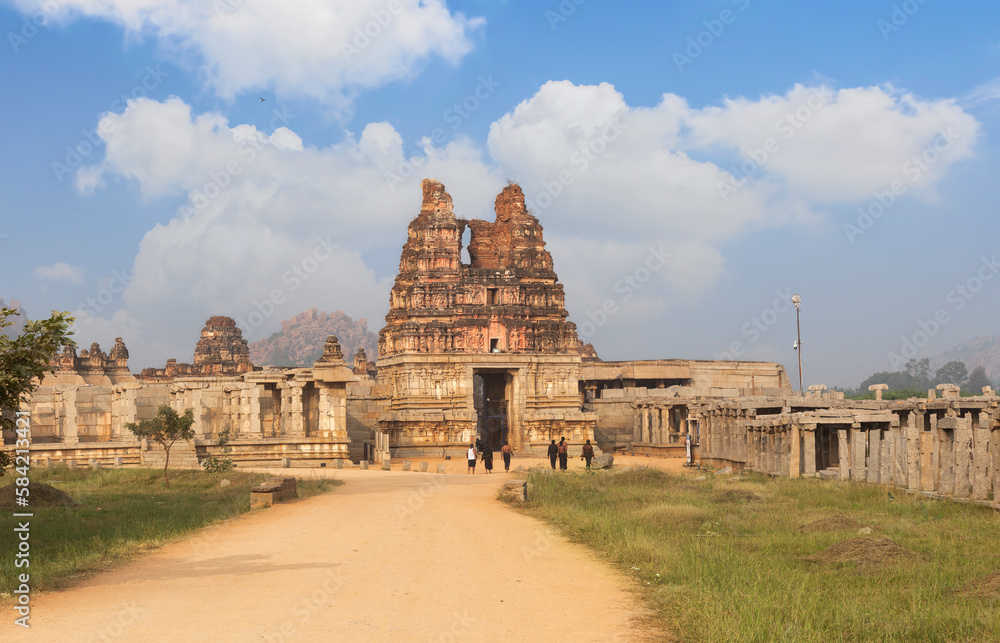 Medieval Vijaya Vittala stone temple built in the 15th century with ...