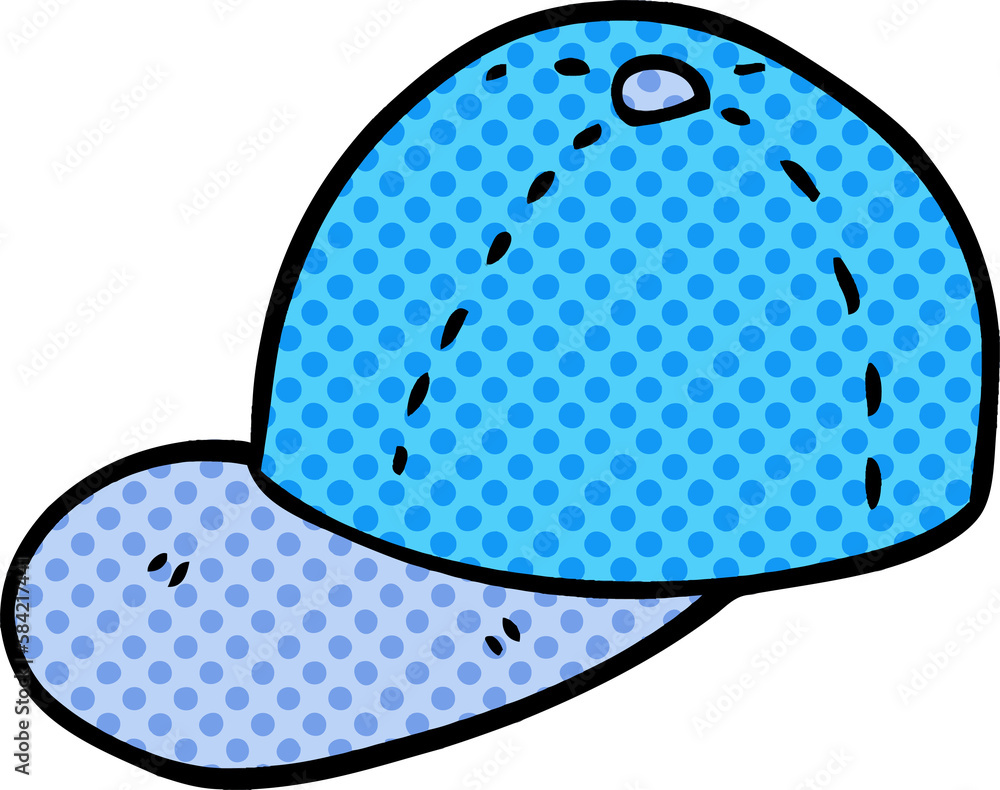 cartoon doodle baseball cap Stock Illustration | Adobe Stock