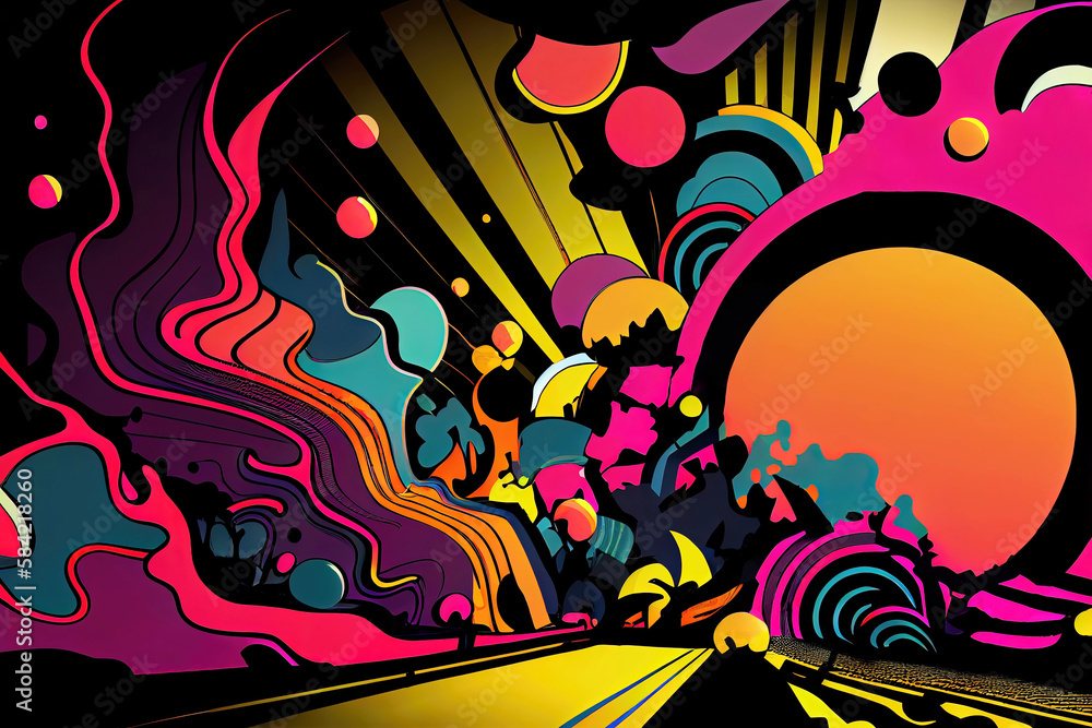 Modern abstract cartoon background wallpaper design (Generative AI ...