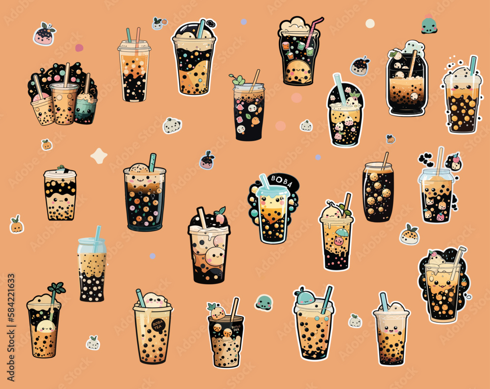 Bubble tea (bubble tea, boba) literally means “tea with balls", is a ...