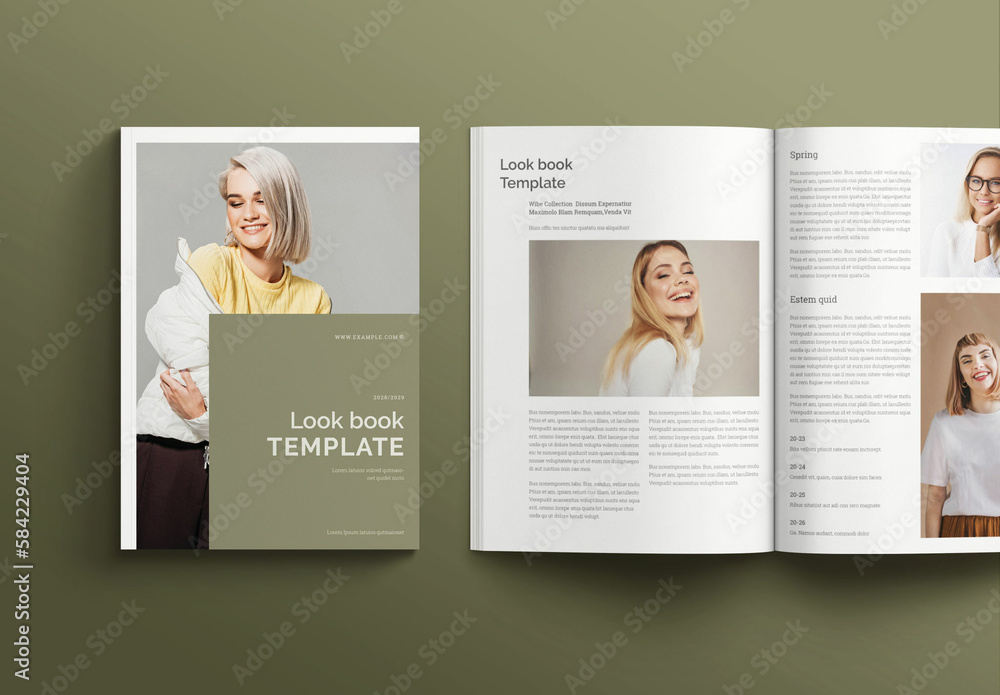 Lookbook Template Layout Stock Template | Adobe Stock