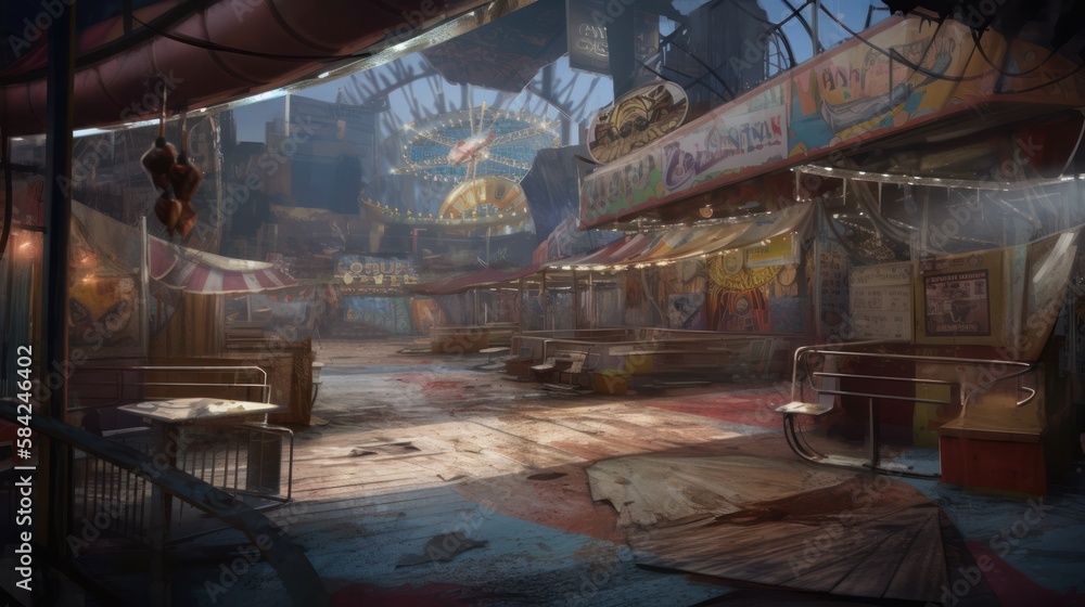 Creepy, Abandoned and Haunted Amusement Park, Fairground, Circus ...