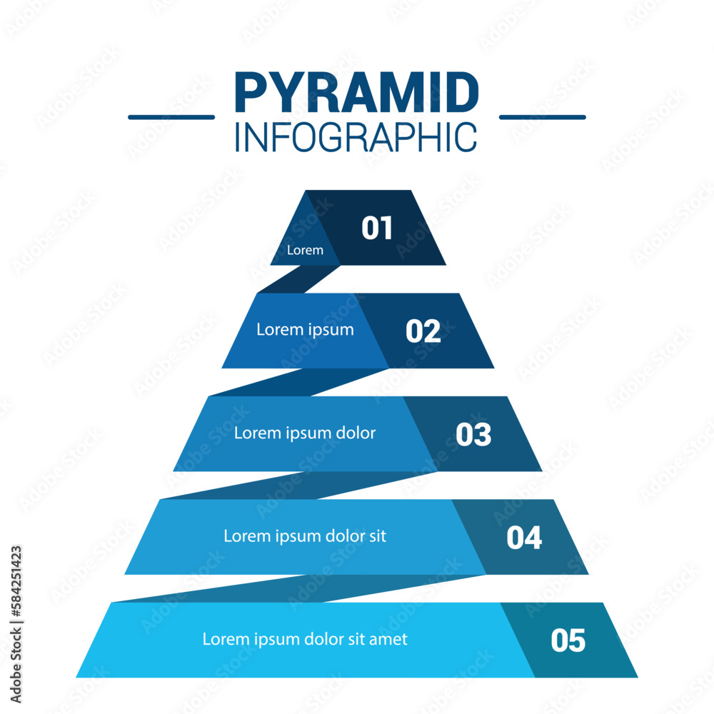 Pyramid Infographic, funnel pyramid business infographic with 4 charts ...