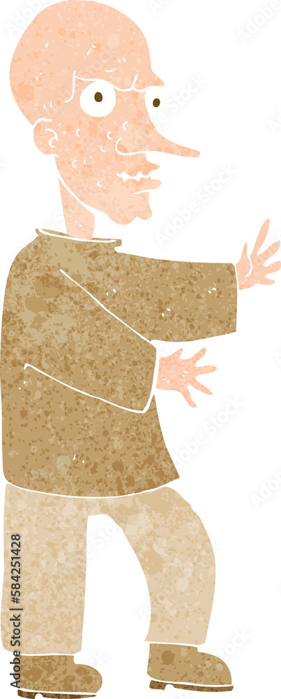 cartoon mean looking man Stock Illustration | Adobe Stock