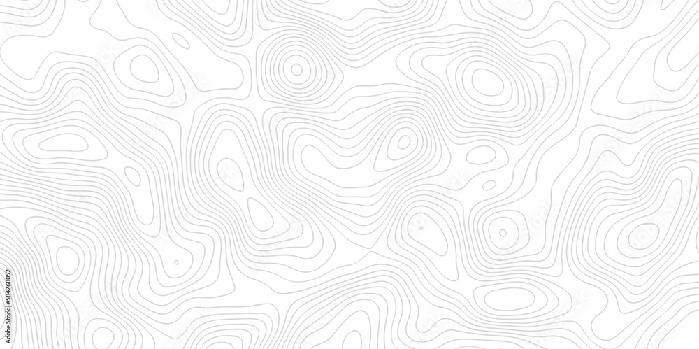 Seamless pattern with White wave paper topographic contours map ...