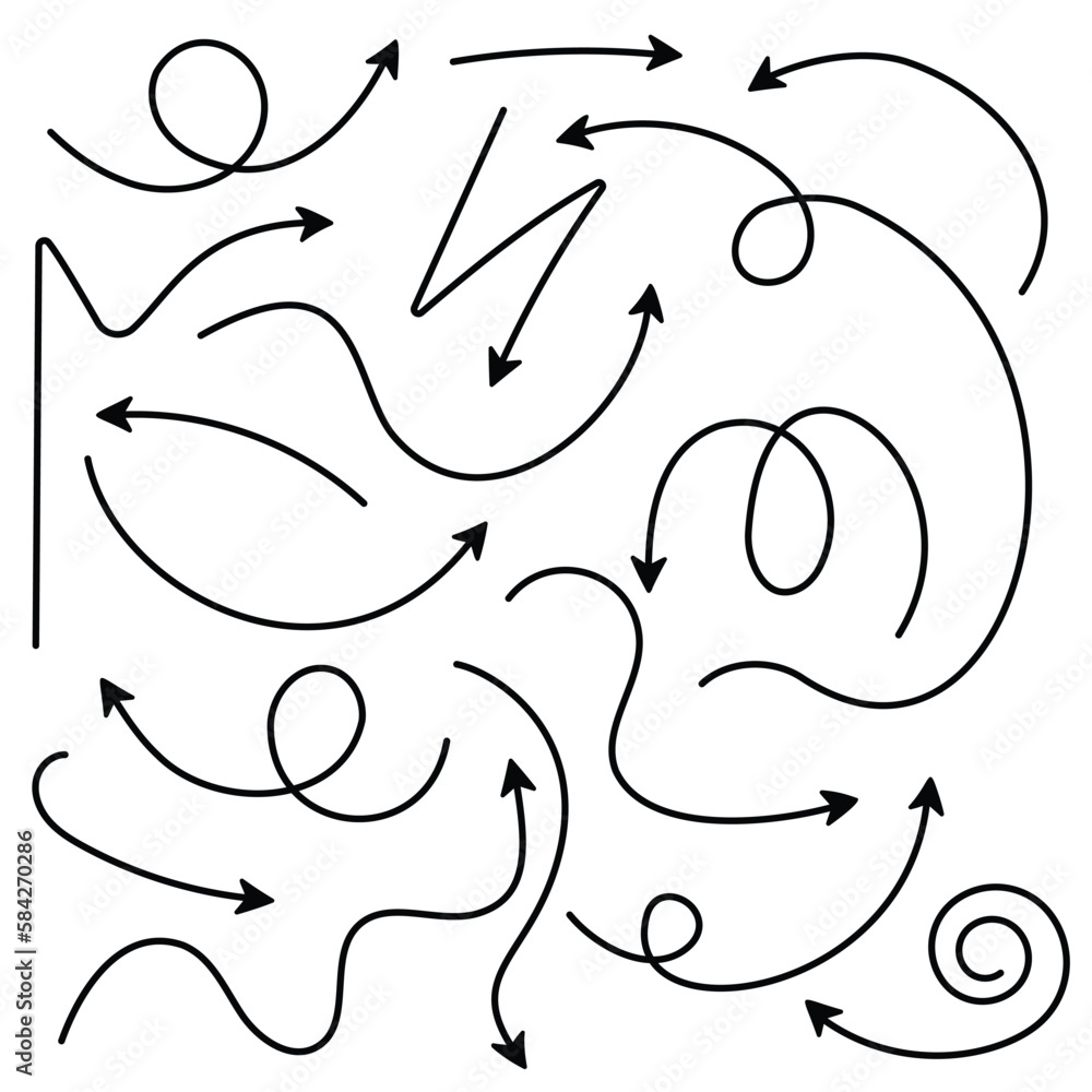 Arrow With Line - Easy to edit, each arrow is separate. You can change ...