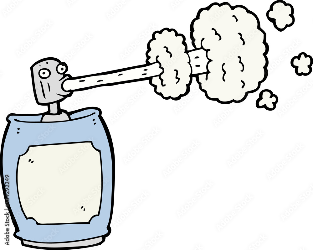 cartoon spray can Stock Illustration | Adobe Stock