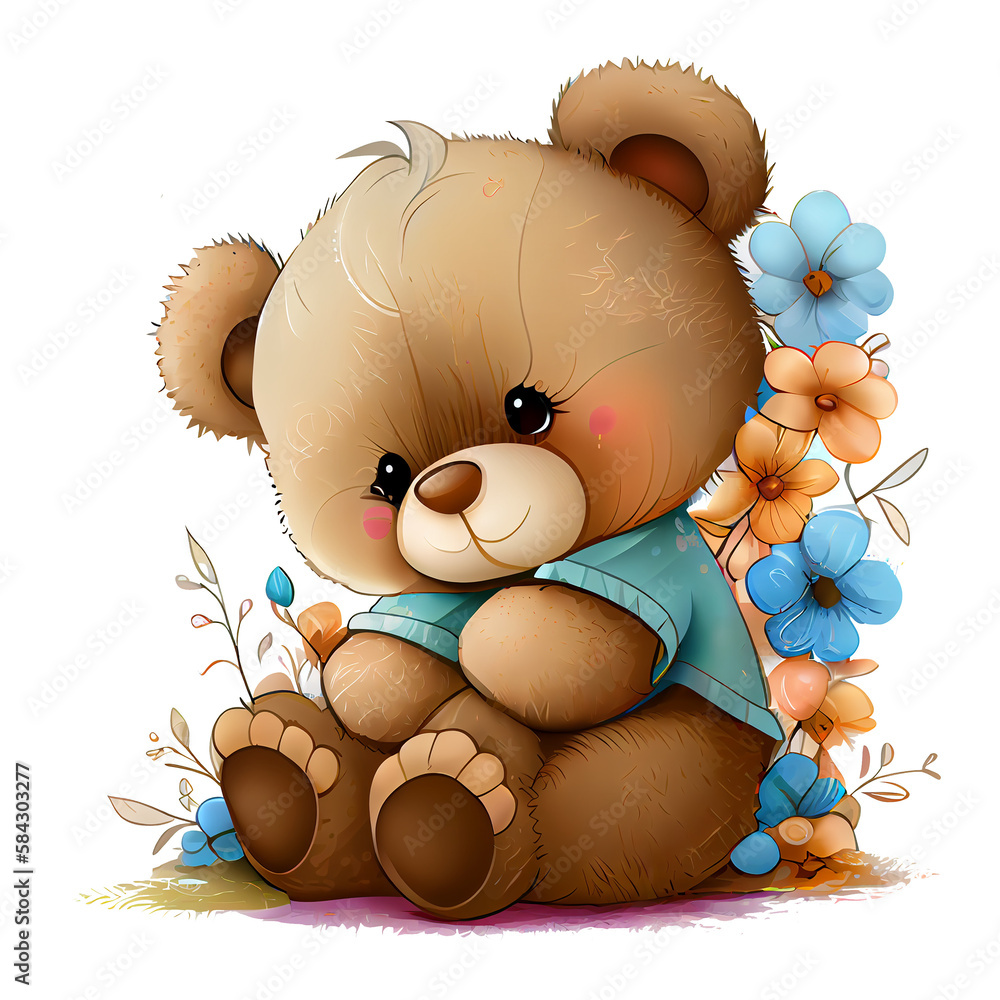 Baby bear clipart for sublimation png, transparent background ...