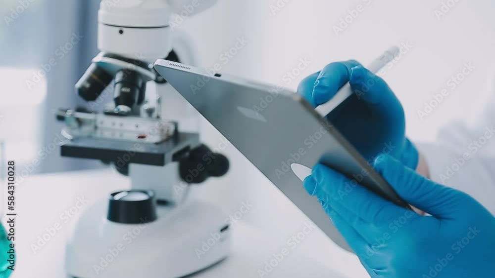 Medical Science Laboratory: Portrait of Beautiful Black Scientist ...
