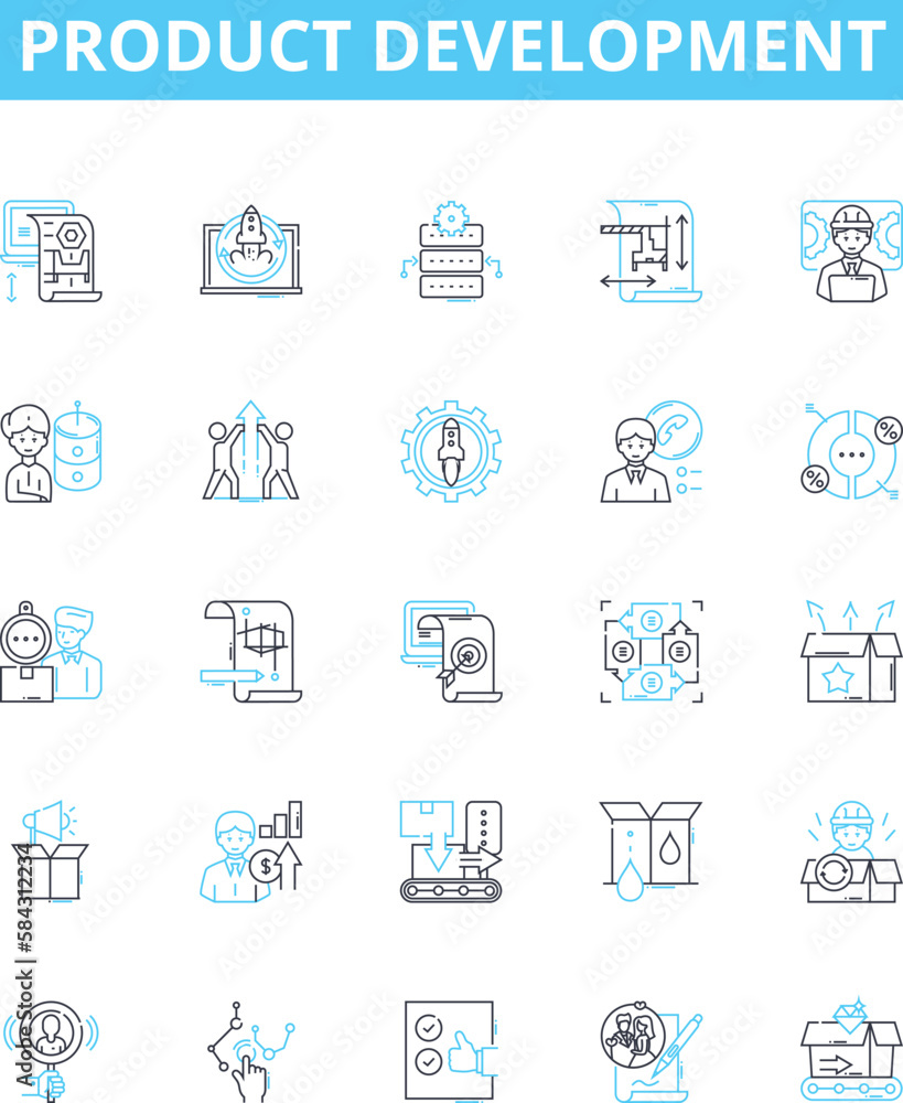 Product development vector line icons set. Product, Development, Plan ... Product development vector line icons set. Product, Development, Plan ...
