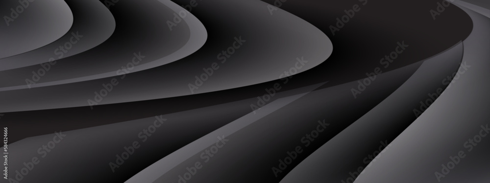 Abstract modern black banner design with corporate concept Stock Vector ...