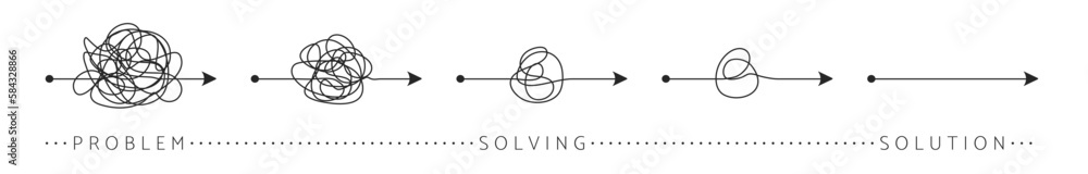 Abstract doodle problem solving vector concept illustration. Concept of ... Abstract doodle problem solving vector concept illustration. Concept of ...