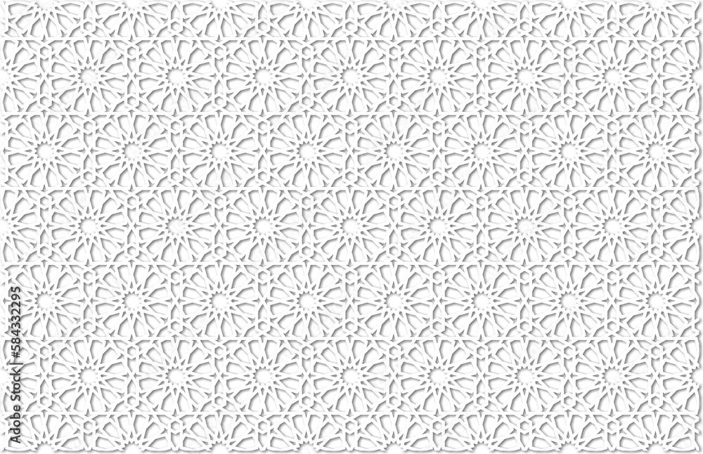 Islamic pattern background shadow Stock Illustration | Adobe Stock