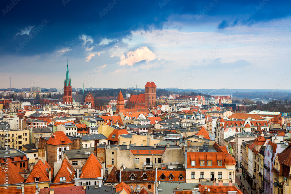 Starówka Torunia z Lotu Ptaka Stock Photo | Adobe Stock