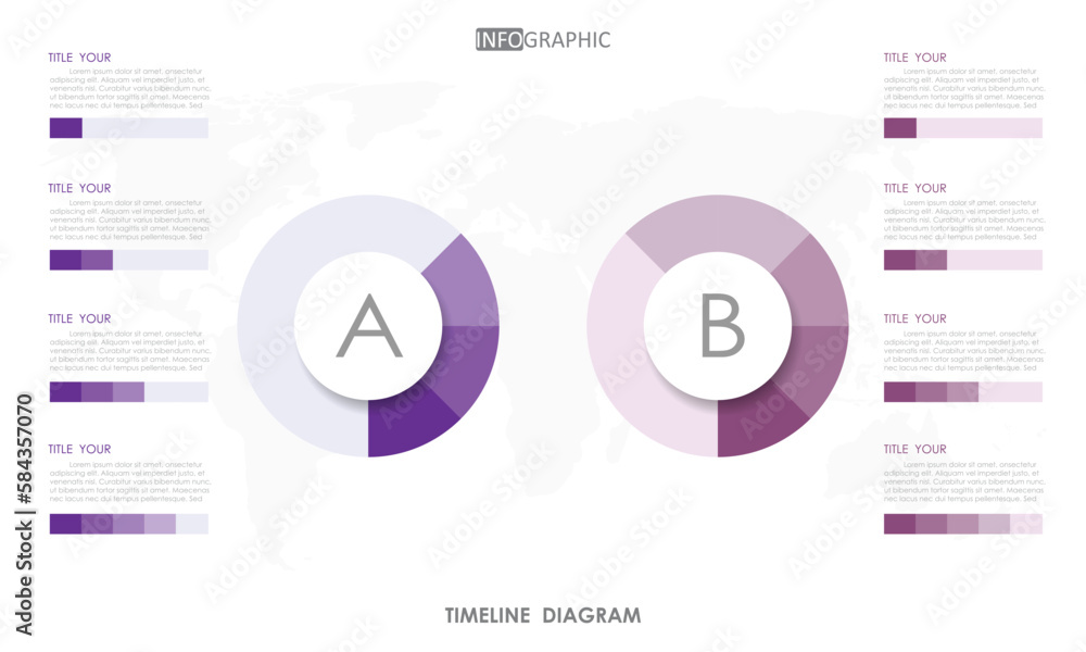 comparison mindmap chart timeline project diagram Infographic template ...