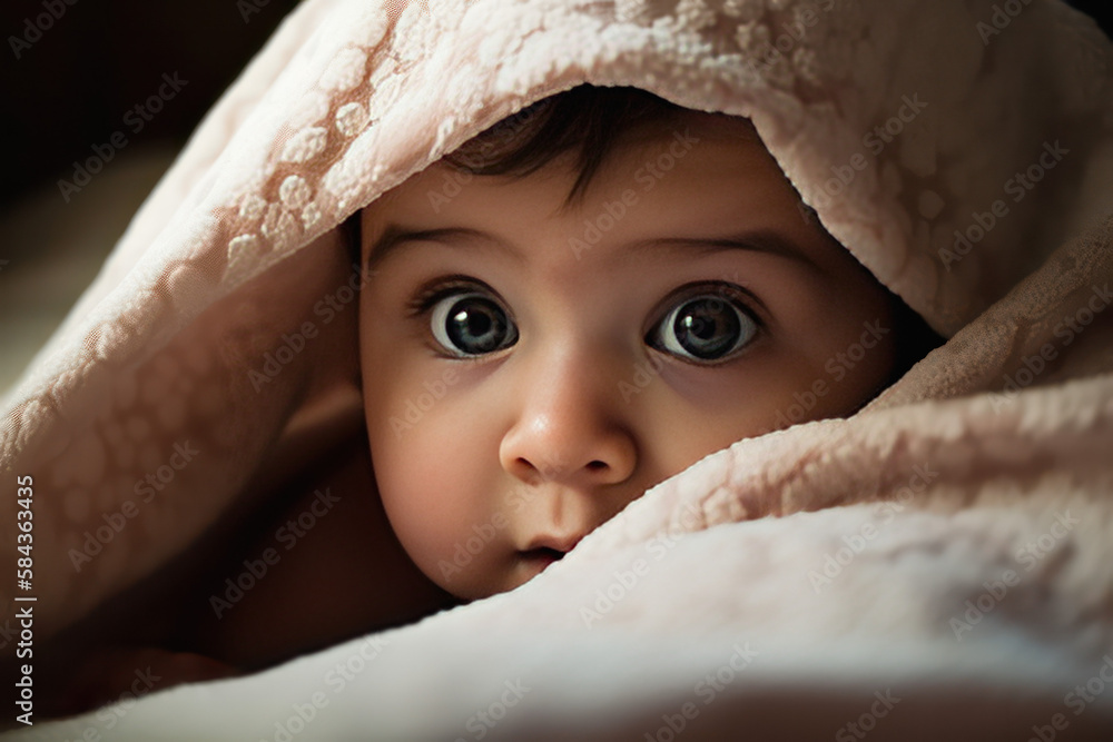 Foto de Cute baby (AI Generated) do Stock | Adobe Stock