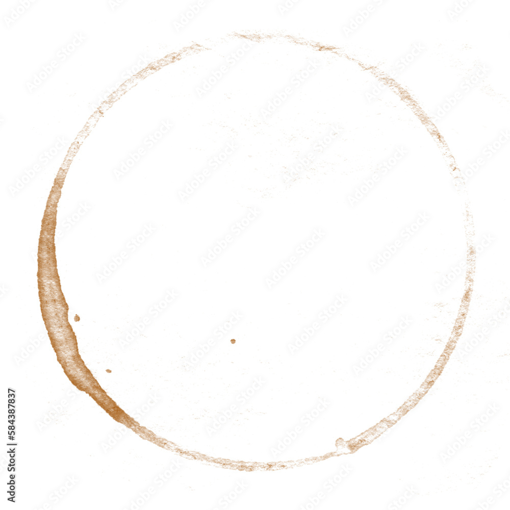 Coffee stains isolated on a transparent background. Royalty high ...