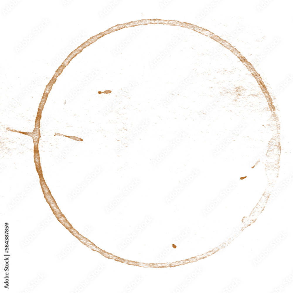 Coffee stains isolated on a transparent background. Royalty high ...