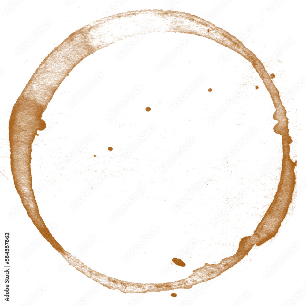 Coffee stains isolated on a transparent background. Royalty high ...