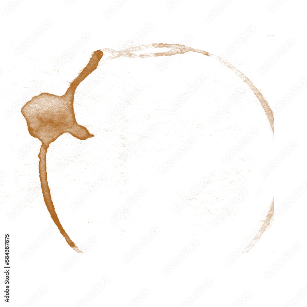 Coffee stains isolated on a transparent background. Royalty high ...