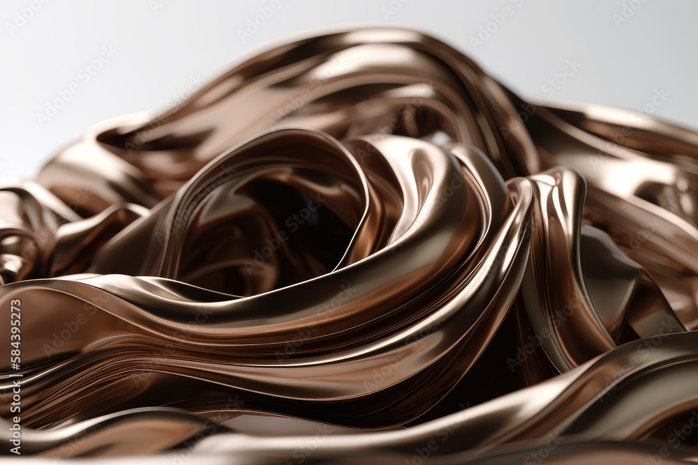 Twisted Waves of Bronze and Brushed Bronze Create a Smooth & Modern ...