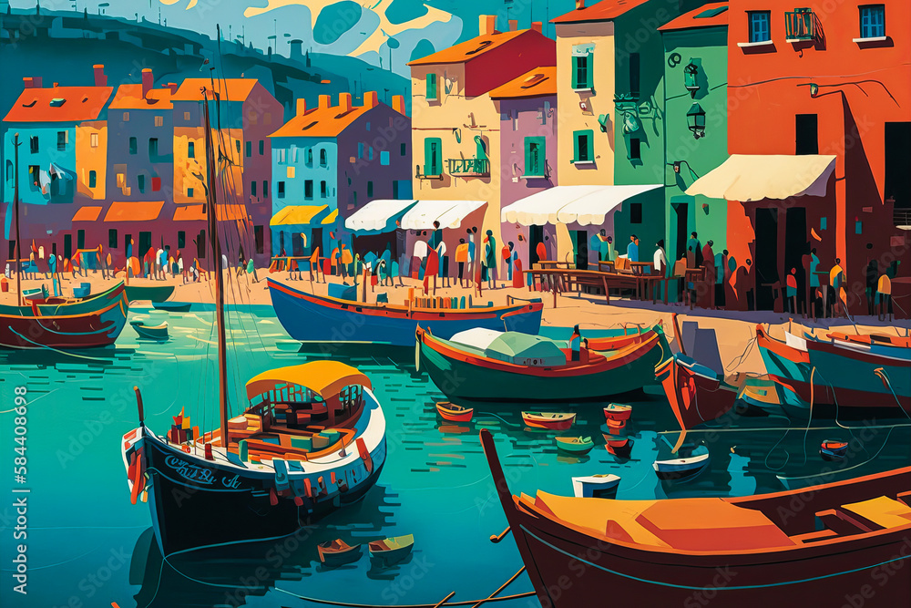 Energy and excitement are the main themes of this bright and colorful ...