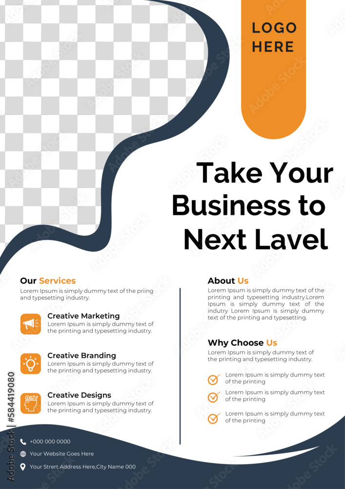 Modern corporate business flyer, new digital marketing flyer, Modern digital marketing agency ...