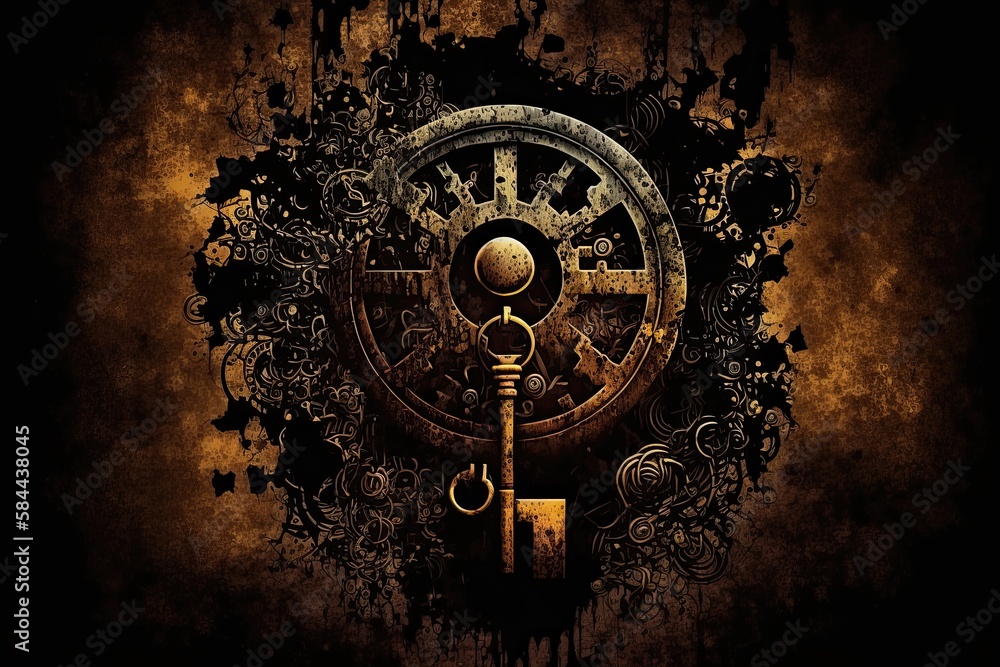In an escape room, the dark abstract background sets the mood for an ...