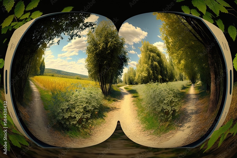 An immersive virtual reality experience taking you on a nature walk ...