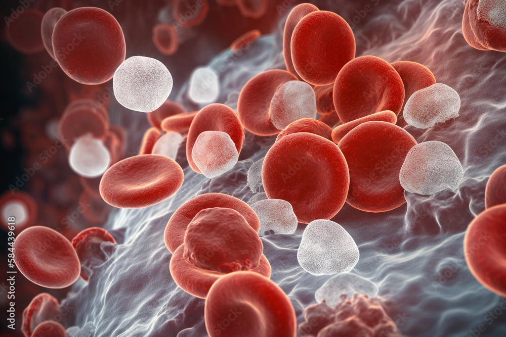 Photo & Art Print White blood cells in an autoimmune disease, AI ...