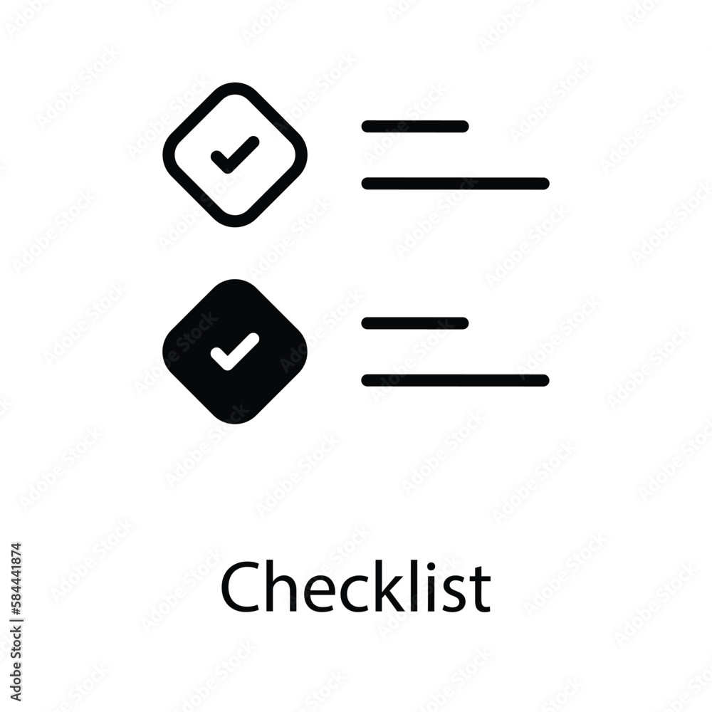 Checklist icon. Suitable for Web Page, Mobile App, UI, UX and GUI ...
