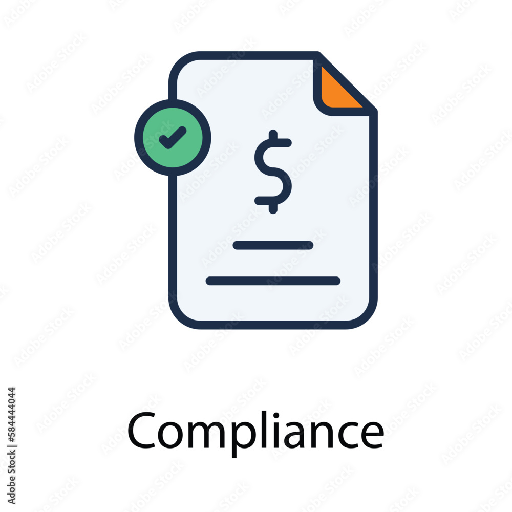 Compliance icon. Suitable for Web Page, Mobile App, UI, UX and GUI ...