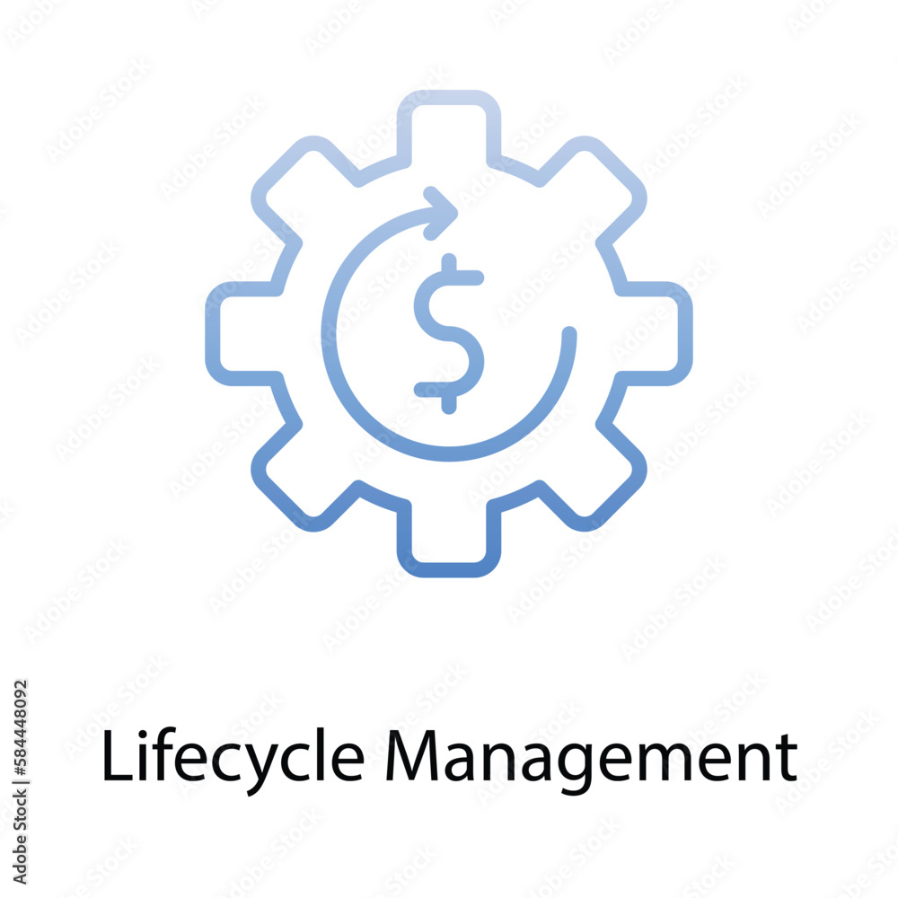 Lifecycle Management icon. Suitable for Web Page, Mobile App, UI, UX ...