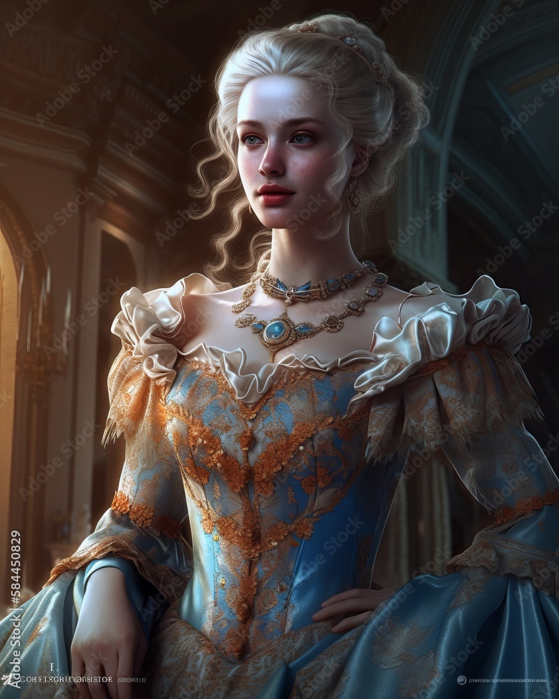 The Vivid 8K Female Rococo Supergirl Woman: A Delicate and Muscular ...