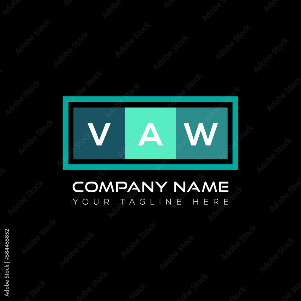 VAW letter logo abstract design. VAW unique design, VAW letter logo ...