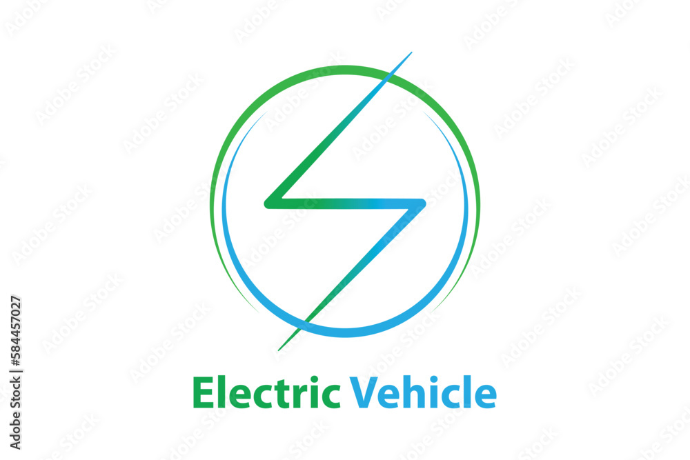 Electric Vehicle logo design template vector. Stock Vector | Adobe Stock