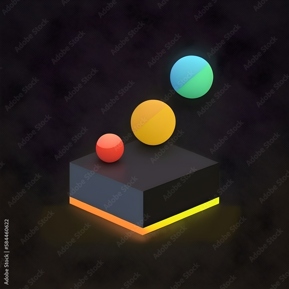 level / chart / graph / 3 dots / three dots icon Stock Illustration ...