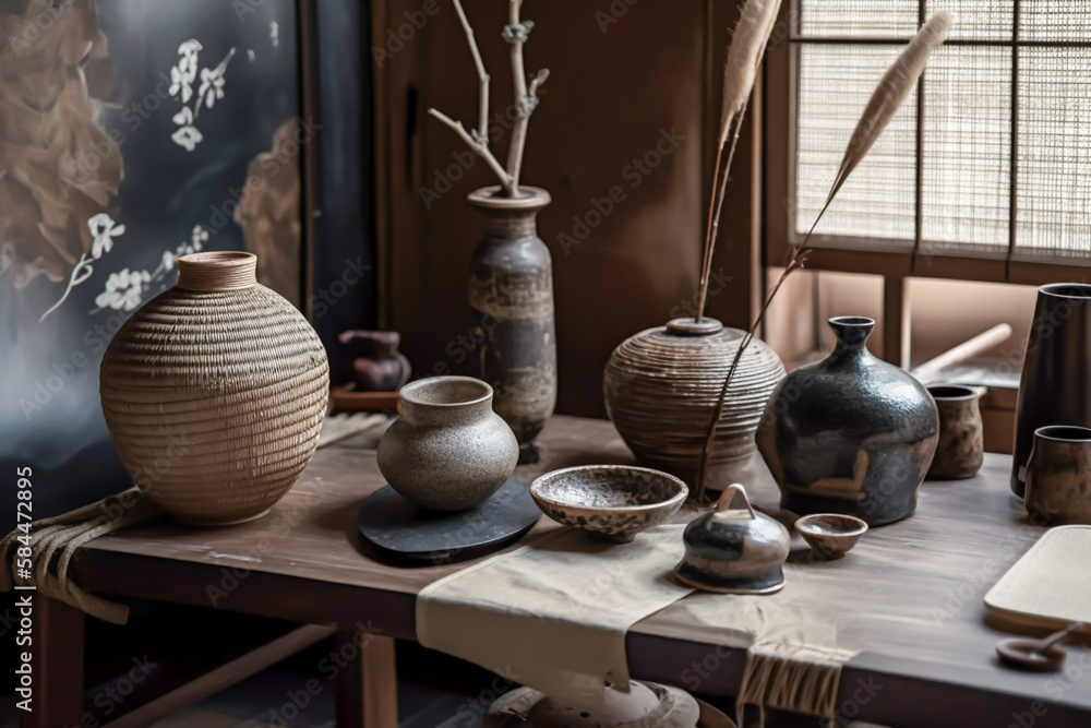 Japandi , japanese traditional art and culture, ficticious museum ...