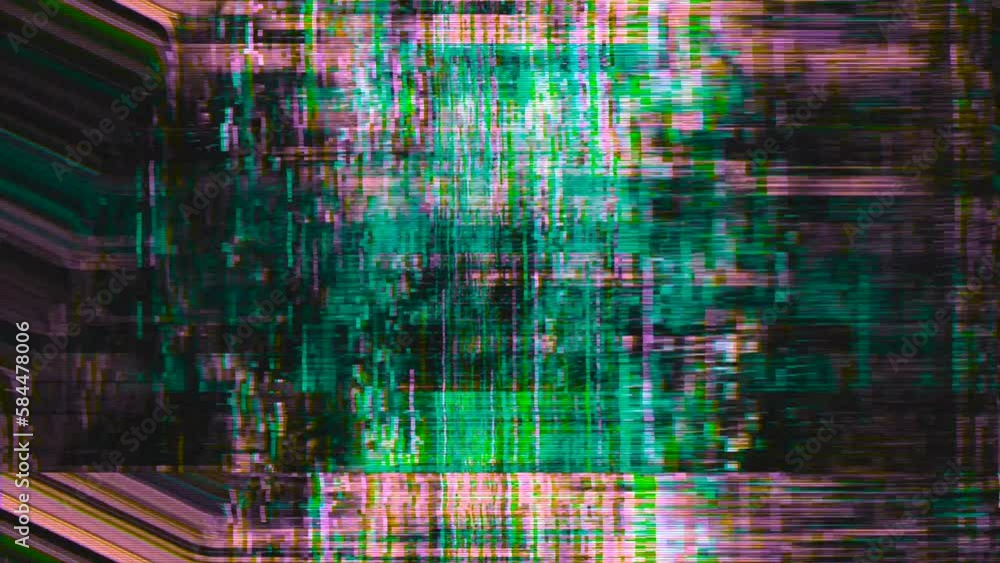 VHS tape texture animation with vintage noise and distortion, ideal for ...