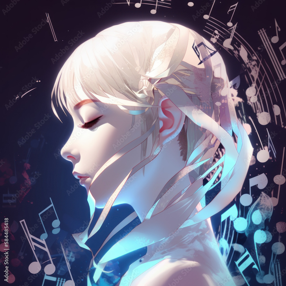 Music Goddess, AI Stock Illustration | Adobe Stock