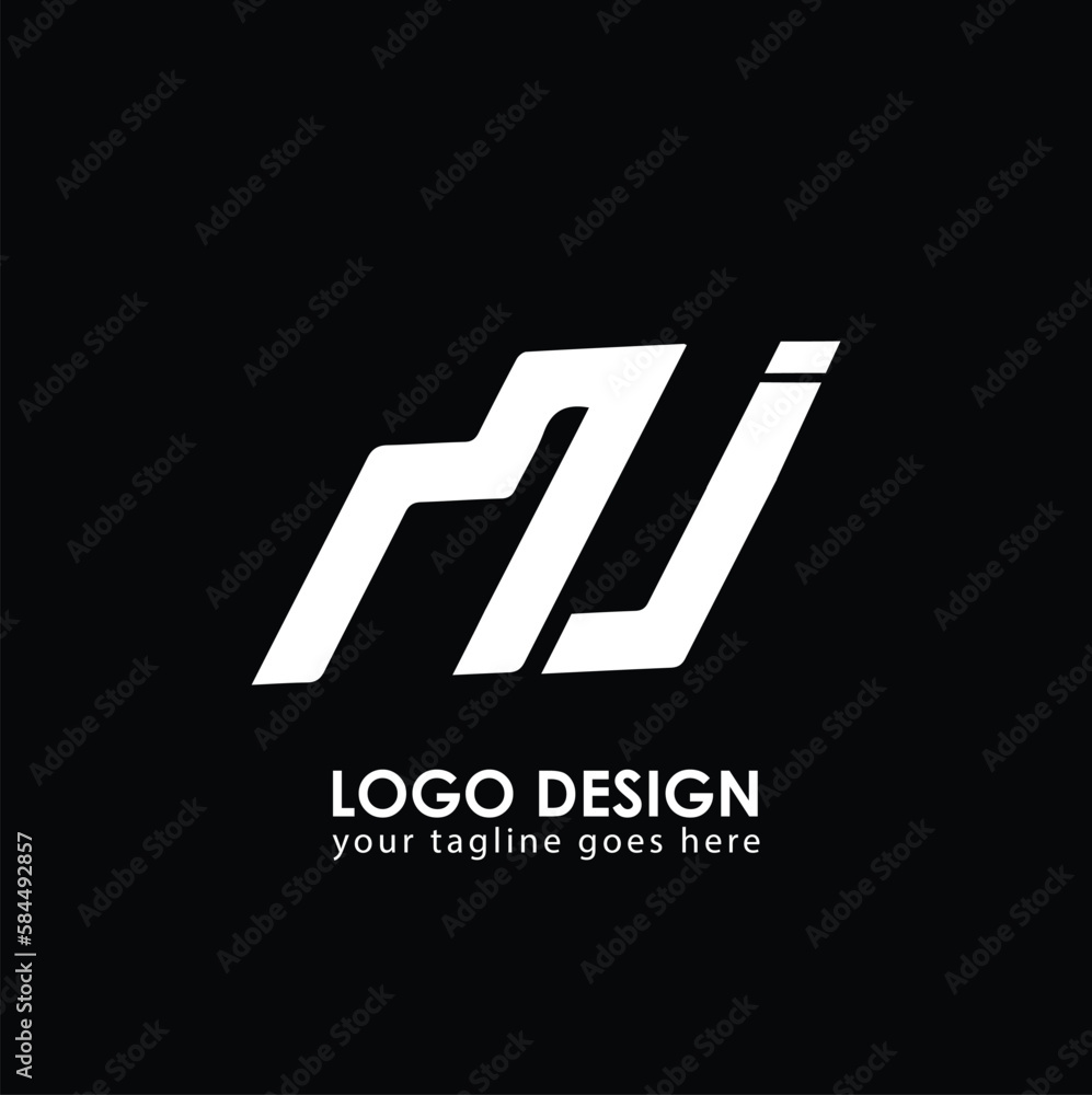 MJ MJ Logo Design, Creative Minimal Letter MJ MJ Monogram Stock Vector ...
