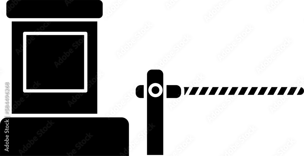 Vetor de Toll gate vector icon, tourniquet symbol. flat vector ...