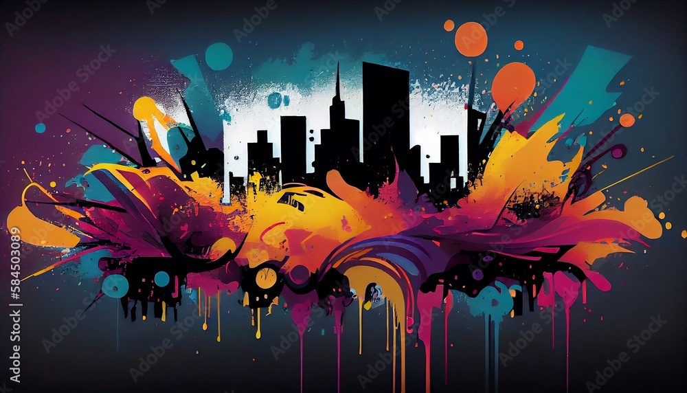 Generative AI, "Graffiti Art": A Vibrant and Edgy Image Inspired by ...