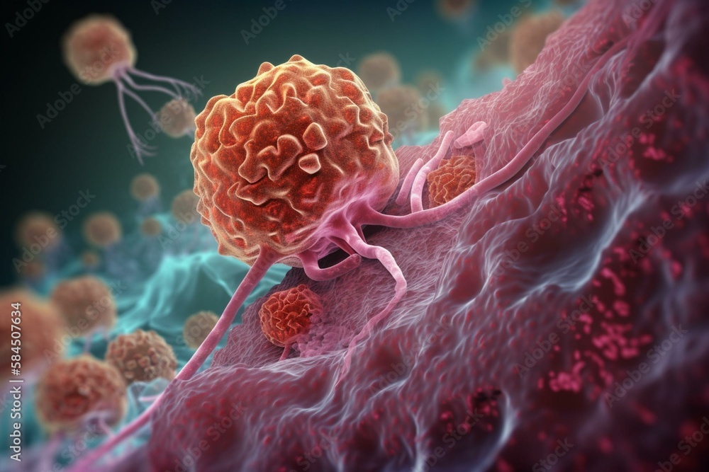 Cancer oncology and Malignant Cancerous Growth and Metastasis anatomy ...